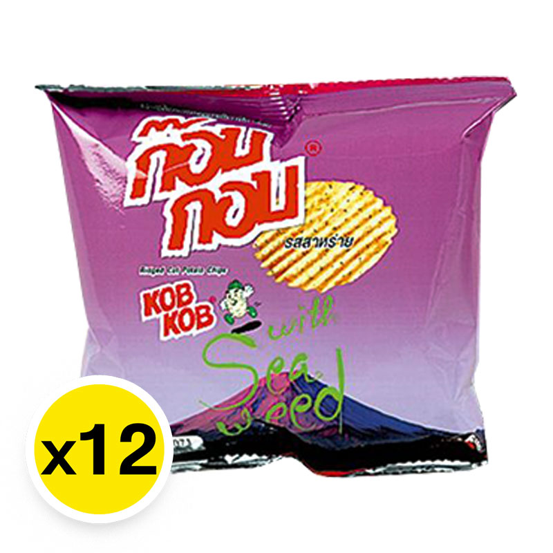 KOB KOB Chips Seaweed 12 g x 12 | Makro PRO