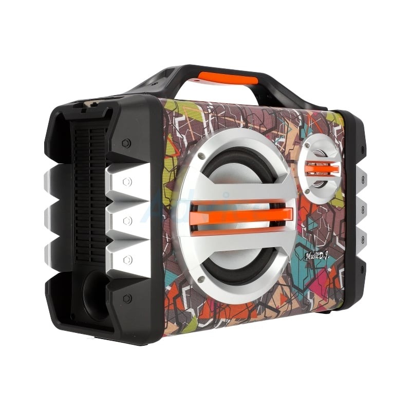 MUSIC D.J.(1.0) ตู้ช่วยสอน (M-M16G/CP213) BLUETOOTH Silver/Orange - A0117249 | Makro PRO