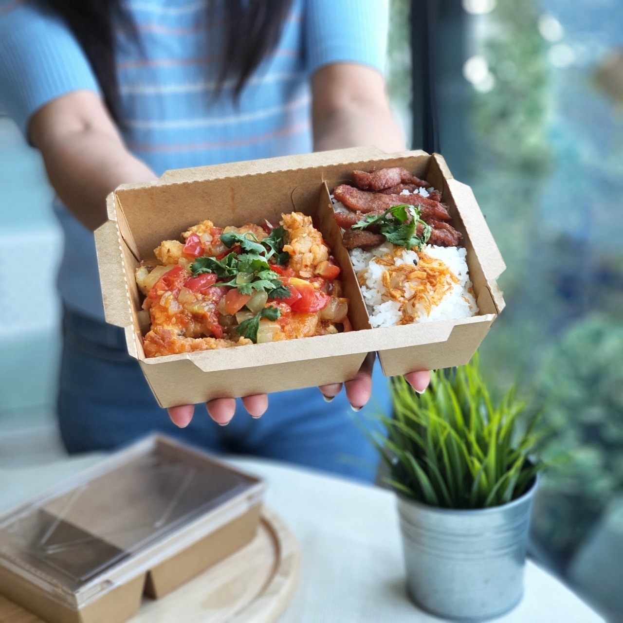 GoodBoxpack 2-Compertement with lid 1200 ml per pack, 50 pieces | Makro PRO