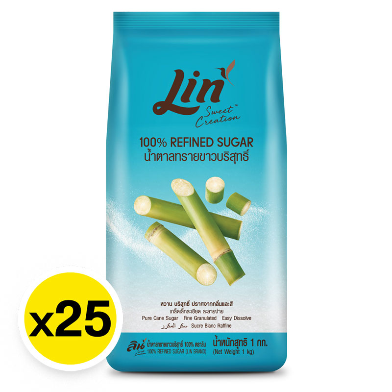 LIN Pure Refined Sugar 1 kg x 25 | Makro PRO