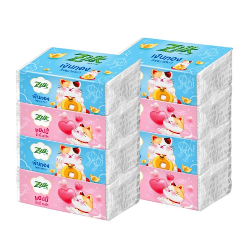 ซิลค์ กระดาษเช็ดหน้า ลัคกี้ ซอฟท์แพค 175 แผ่น x 2 | Makro PRO