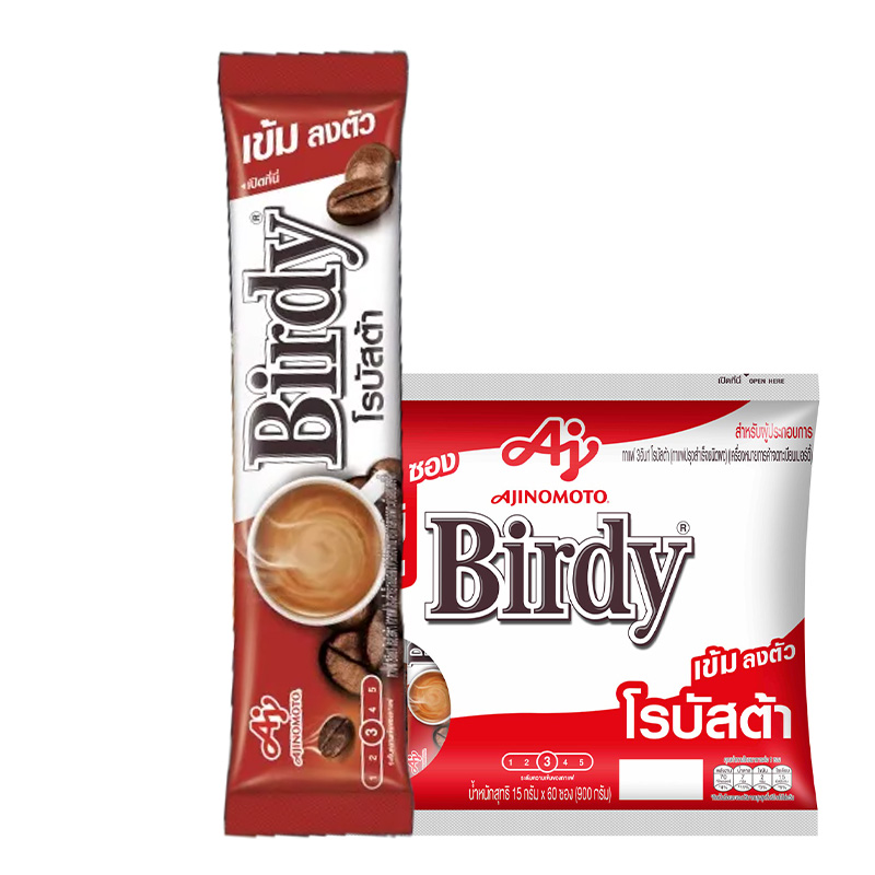 BIRDY Instant Coffee 3in1 Robusta 15 g 60 sachets | Makro PRO