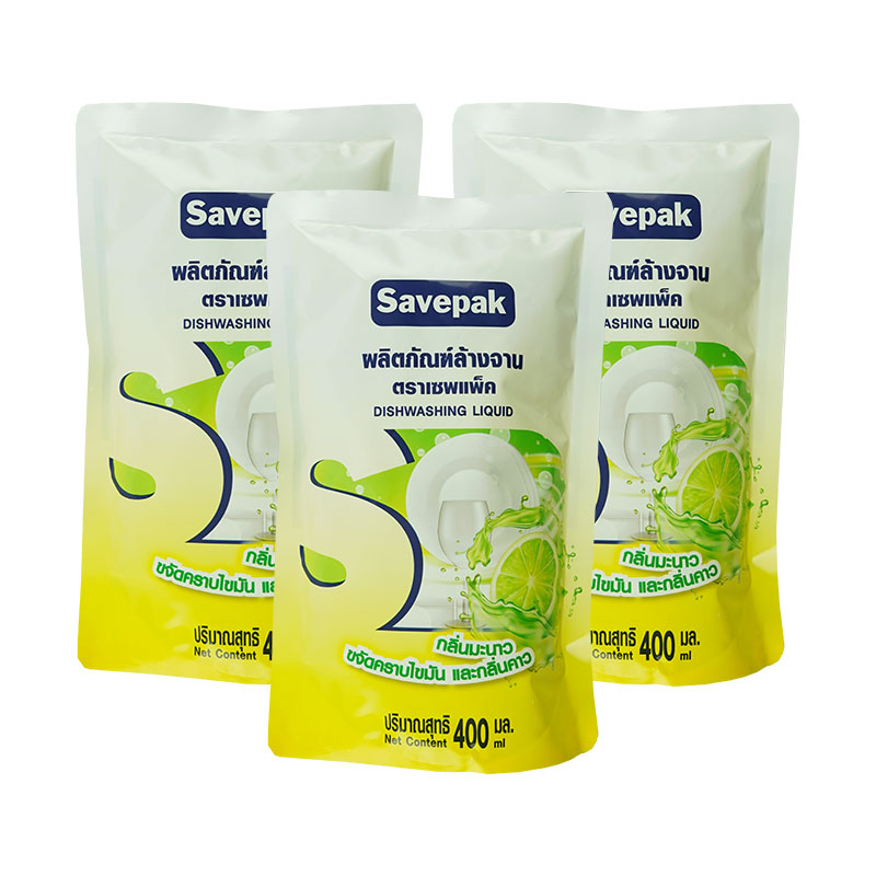 SAVEPAK Dishwashing 400 ml x 3 | Makro PRO