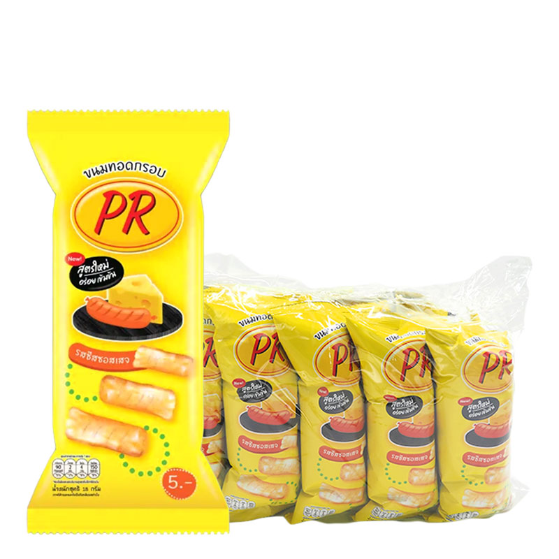 PR Crispy Snack Cheese & Sausage 18 g x 12 | Makro PRO