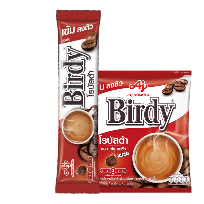 BIRDY 3in1 Robusta Instant Coffee 15 g 27 sachets | Makro PRO