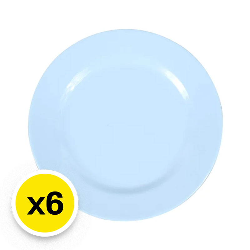 ARO Melamine Deep Plate 8" Blue x 6 | Makro PRO