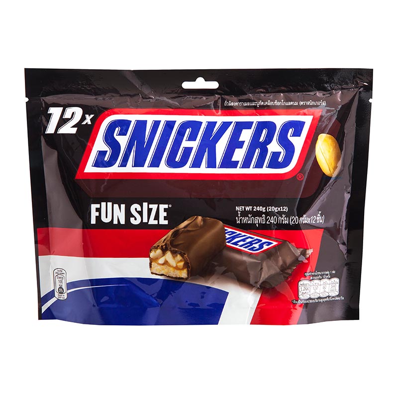SNICKERS Funsize Chocolate Snack Bars 20 g x 12 | Makro PRO