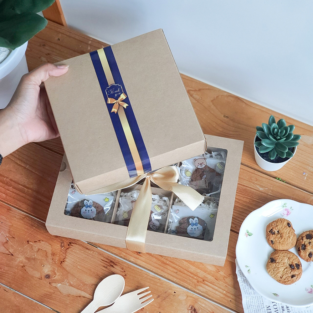 GoodBoxPack กล่องขนม 4 ช่อง ลายPink Flower แพ็ค 5 ชุด | Makro PRO