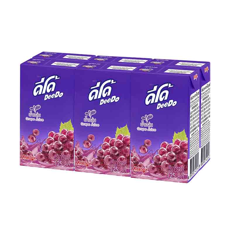 Deedo Grape Juice 20% 125 ml x 6 | Makro PRO