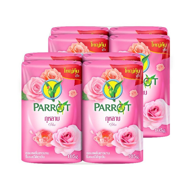 แพรอท สบู่พฤกษานกแก้ว กุหลาบ 105 ก. x 2 | Makro PRO