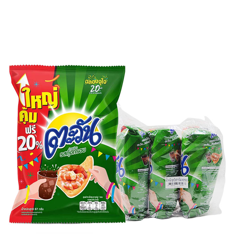 TAWAN Tapioca Chips Crispy Prawn Flavor 67 g x 3 | Makro PRO