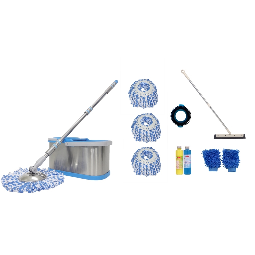 EASYMOP ถังปั่นอีชี่ม็อบรุ่น เพอร์เฟคออฟเพอร์เฟค สีเงินฟ้า | Makro PRO