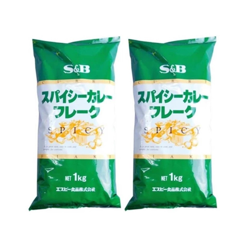 S & B Spicy Curry Sauce Mix Flake with Curry Powder, Japanese Lard ...