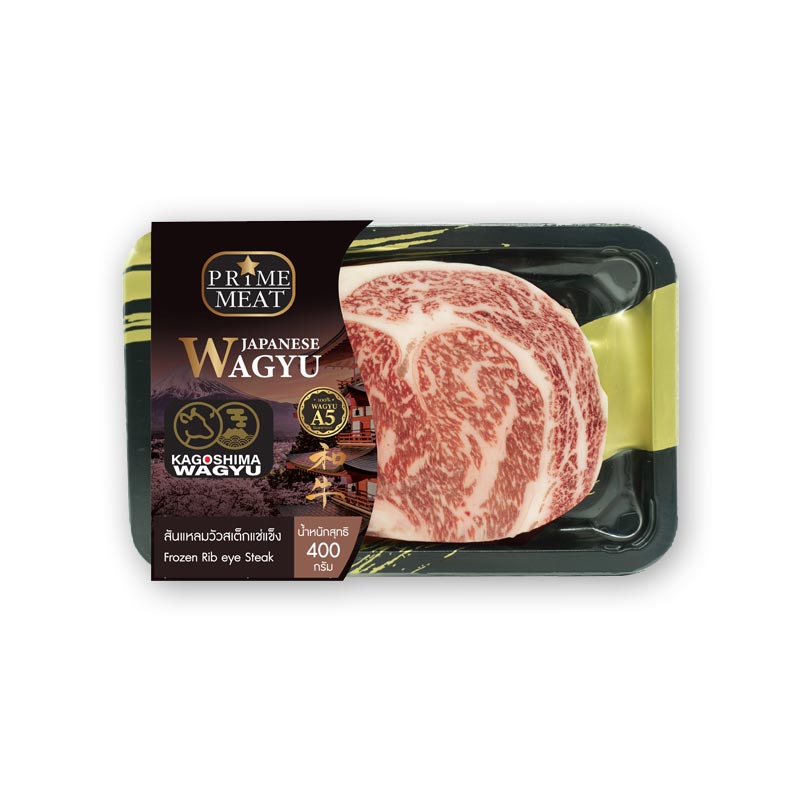 PRIME MEAT Frozen Japanese Kagoshima A5 Rib Eye Steak 400 g | Makro PRO