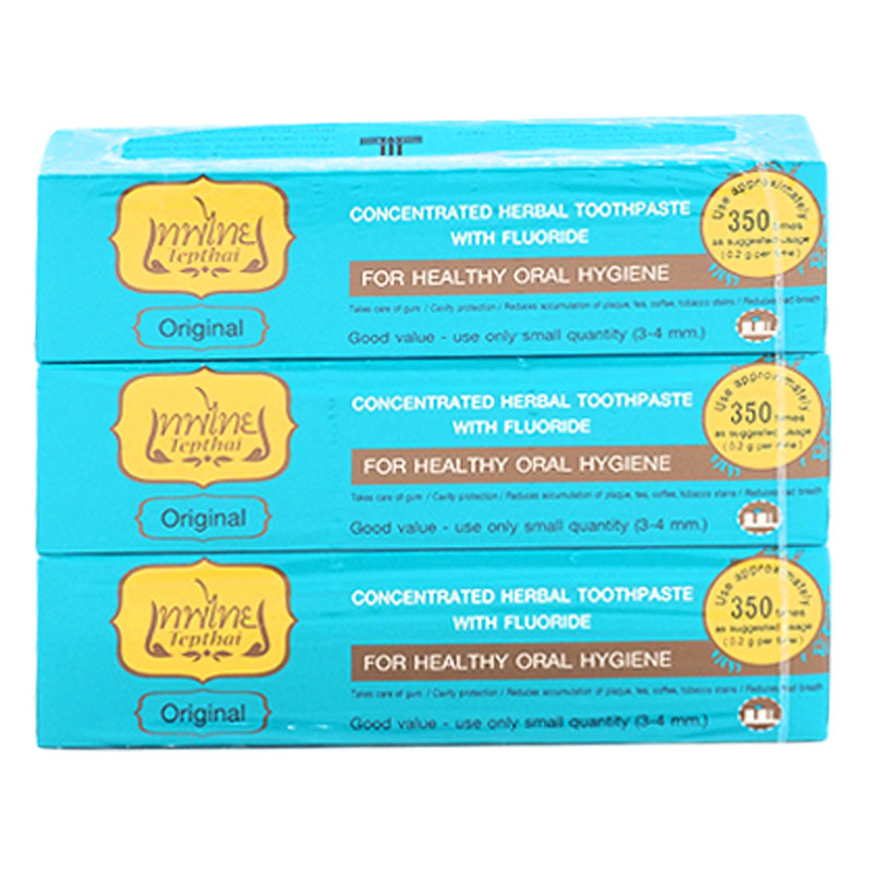 TEPTHAI Herbal Toothpaste Original 70 g x 3 | Makro PRO