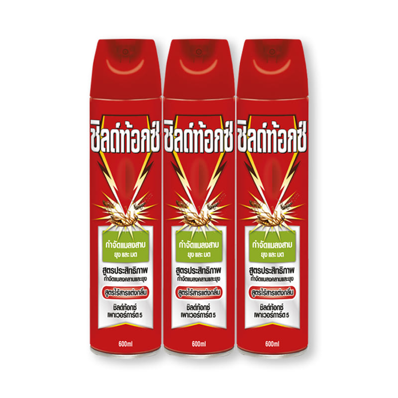 SHIELDTOX Powergard Odorless All Insect 600 ml x 3 | Makro PRO