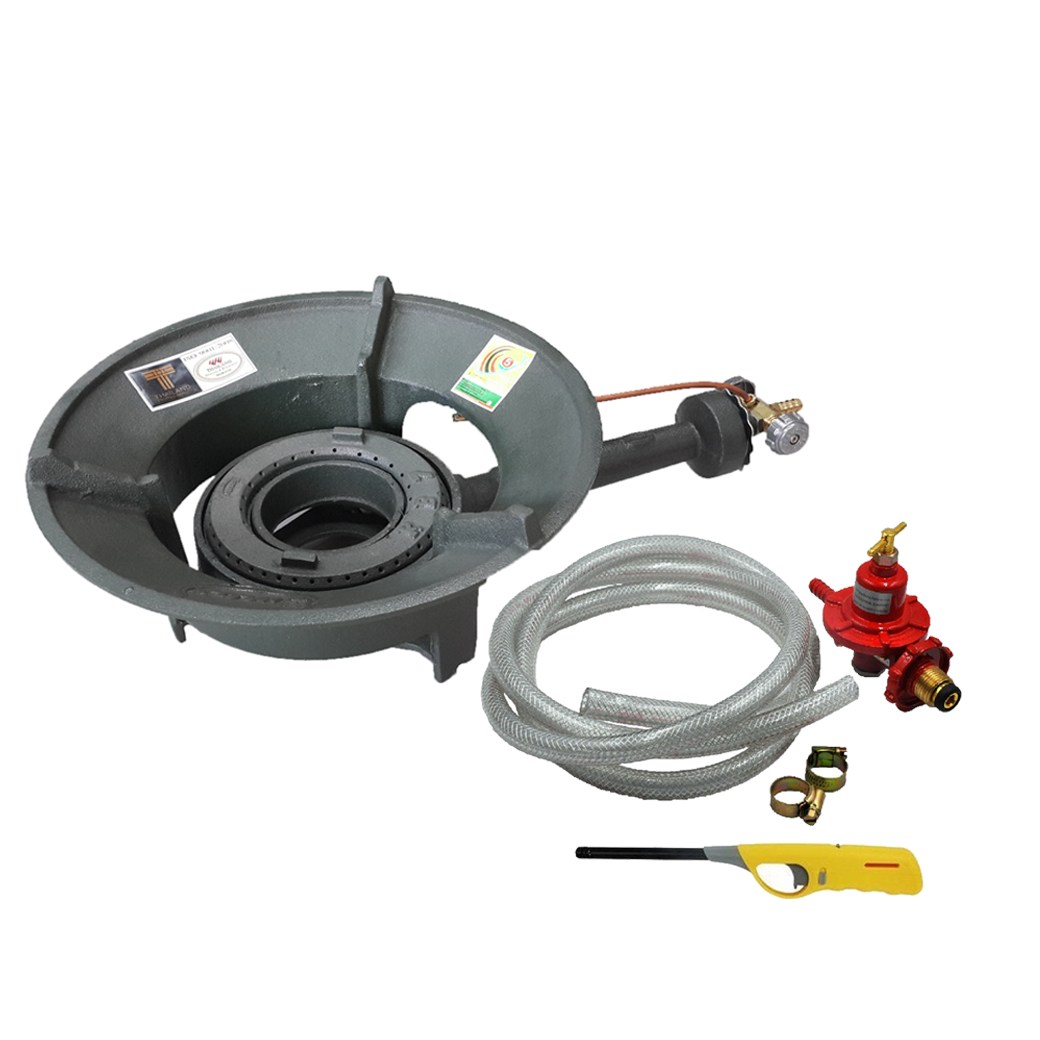 Gmax เตาKB7 เตาฟู่ เตาแม่ค้า เตาแก๊สแรงดันสูง KB7VS-P1(ชุดสุดคุ้ม) สินค้ารับประกัน 1ปี | Makro PRO