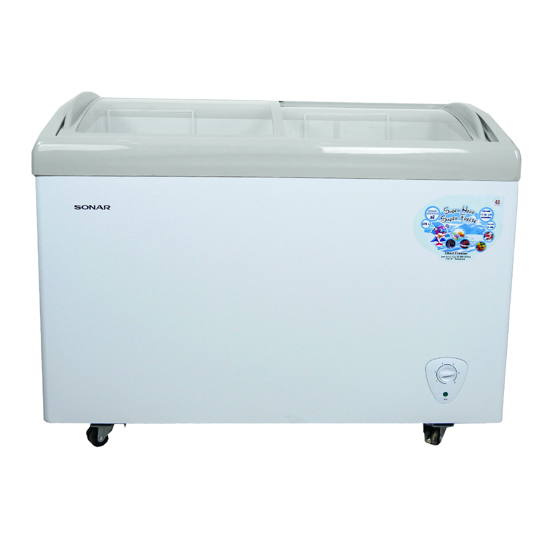 โซน่าร์ ตู้แช่หน้ากระจกโค้ง 278 ลิตร 10 คิว รุ่น SD-278G | Makro PRO