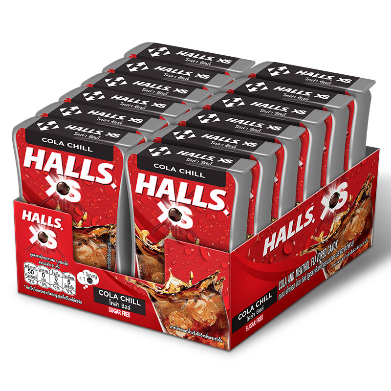 HALLS XS Candy Cola Chill 21 pcs x 12 | Makro PRO