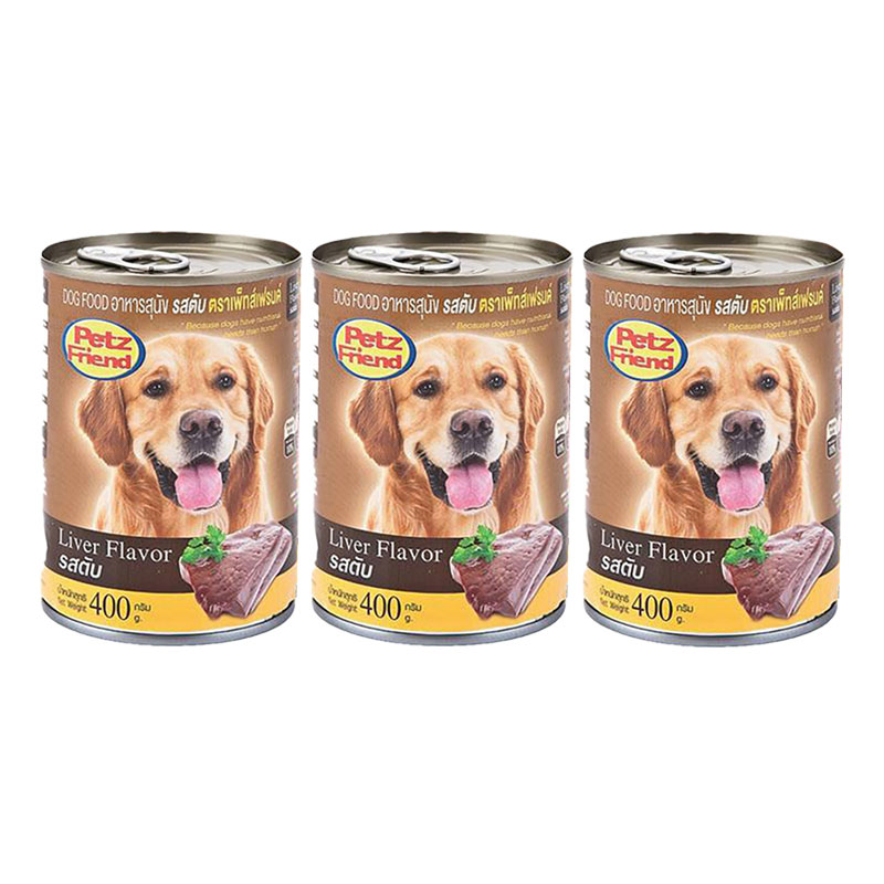 PETZ FRIEND Dog Food Liver 400 g x 3 | Makro PRO