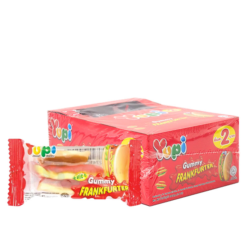 YUPI Gummy Frankfurter 7 g 24 pcs | Makro PRO