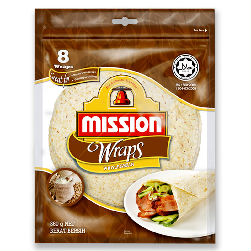 MISSION Wraps Wholegrain 360 g | Makro PRO