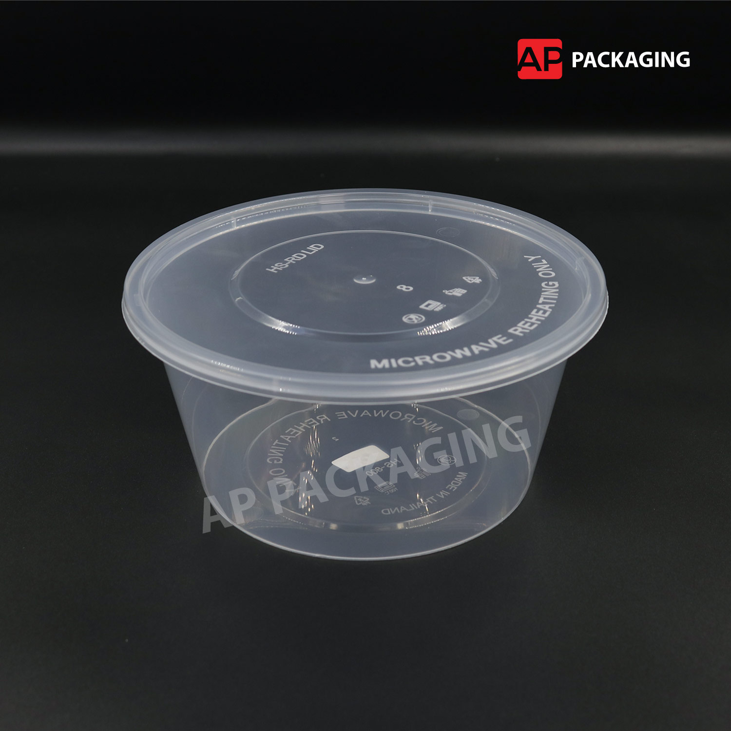 AP Packaging กล่องไมโครเวฟ แบบกลม ขนาด 1,000 มล. x 300 ชิ้น/กล่อง ...