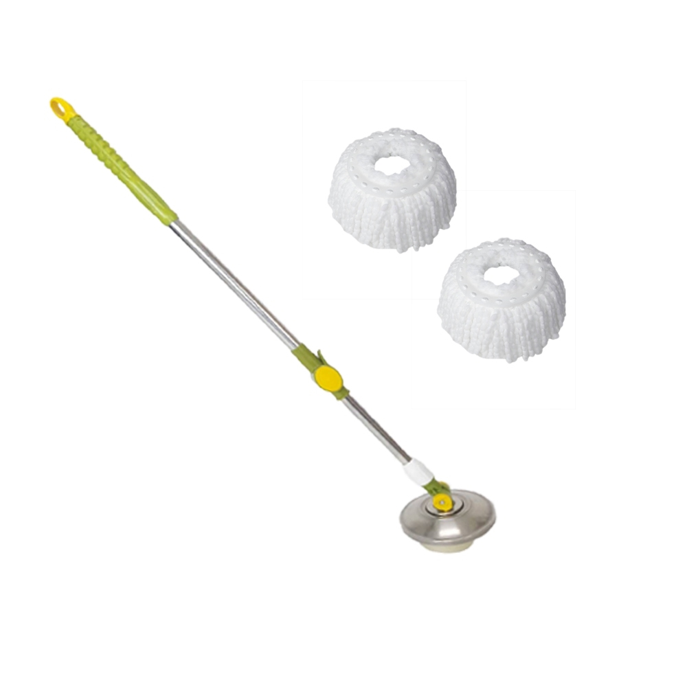 EASYMOP ชุดด้ามไม้สแตนเลสไม้อีซี่ม็อบรุ่น แอร์วัน สีเขียวเหลือง | Makro PRO