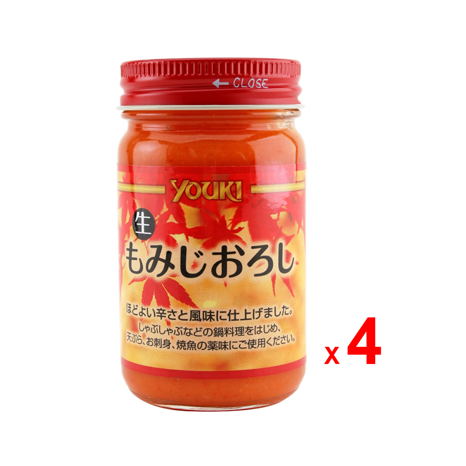YOUKI Spicy Grated Radish Paste - Nama Momiji Oroshi with Radish, Carrot and Red Pepper (Made in ...
