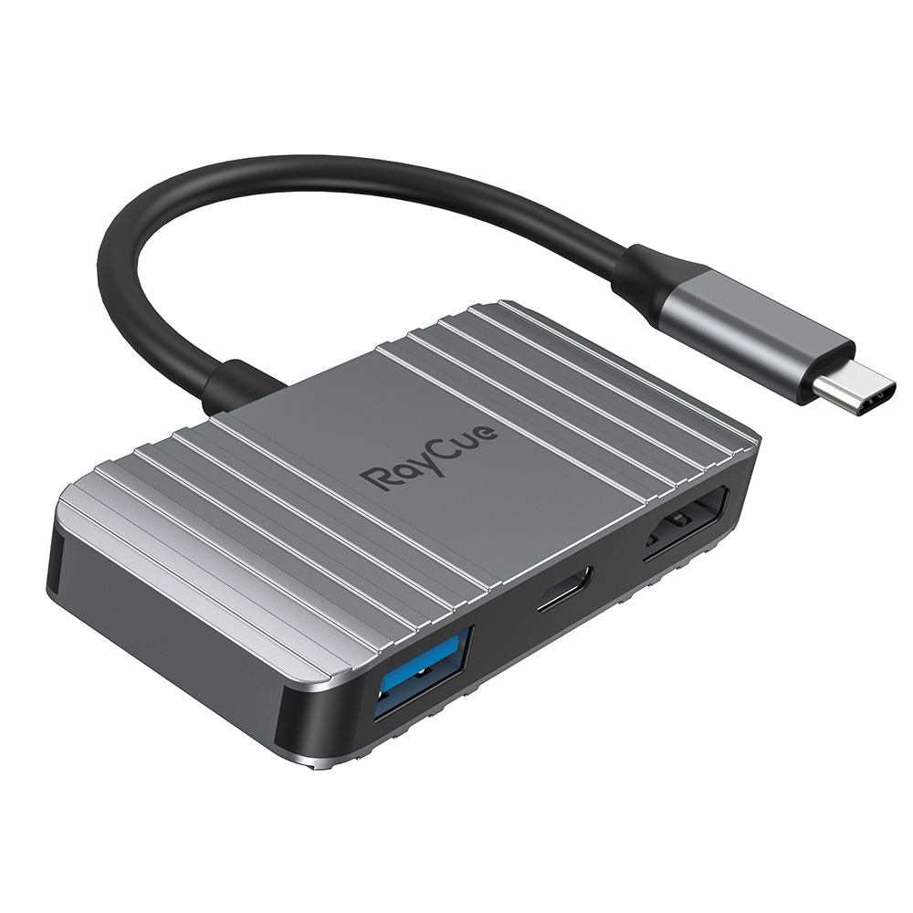 Raycue 3-in-1 USB-C to USB-A, USB-C, HDMI (HC-RC2301) Space Grey ...
