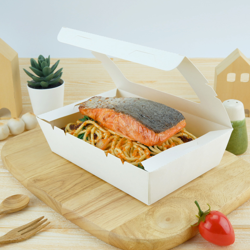 Goodboxpack, white food box, 1200ml per pack, 50 pieces | Makro PRO