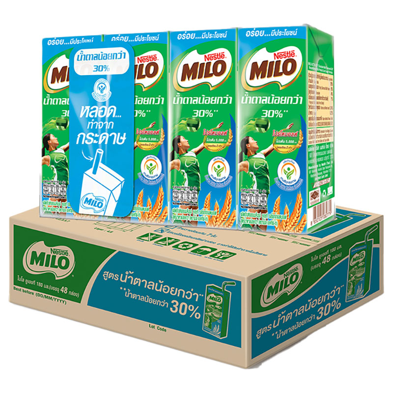 MILO UHT Less Sugar 180 ml x 48 | Makro PRO