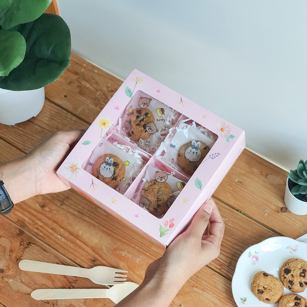 GoodBoxPack กล่องขนม 6 ช่อง ลายRed Premium แพ็ค 5 ชุด | Makro PRO