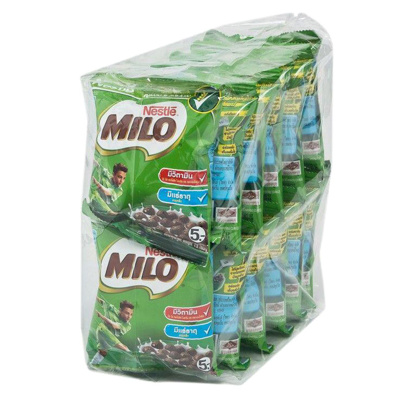 NESTLE Milo Whole Grain Wheat Ball Breakfast Cereal Chocolate and Malt ...