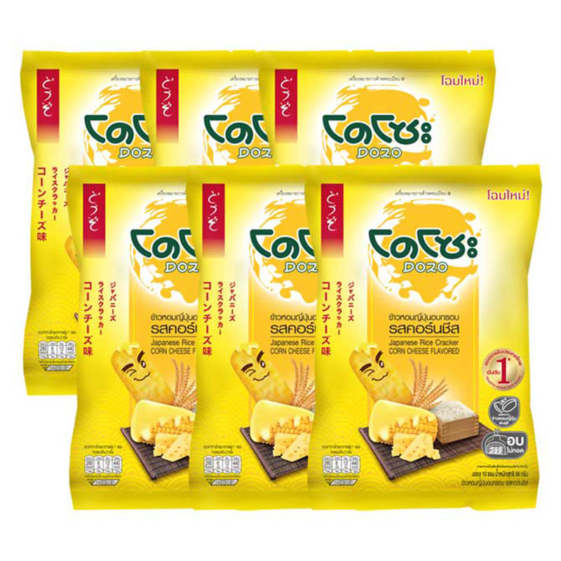 DOZO Japanese Rice Cracker Corn Cheese 56 ml x 6 | Makro PRO