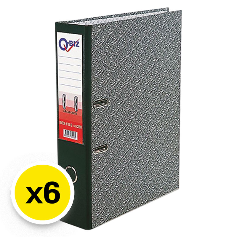 Q-BIZ Lever Arch File 2" F4 Model 262 6 pcs | Makro PRO