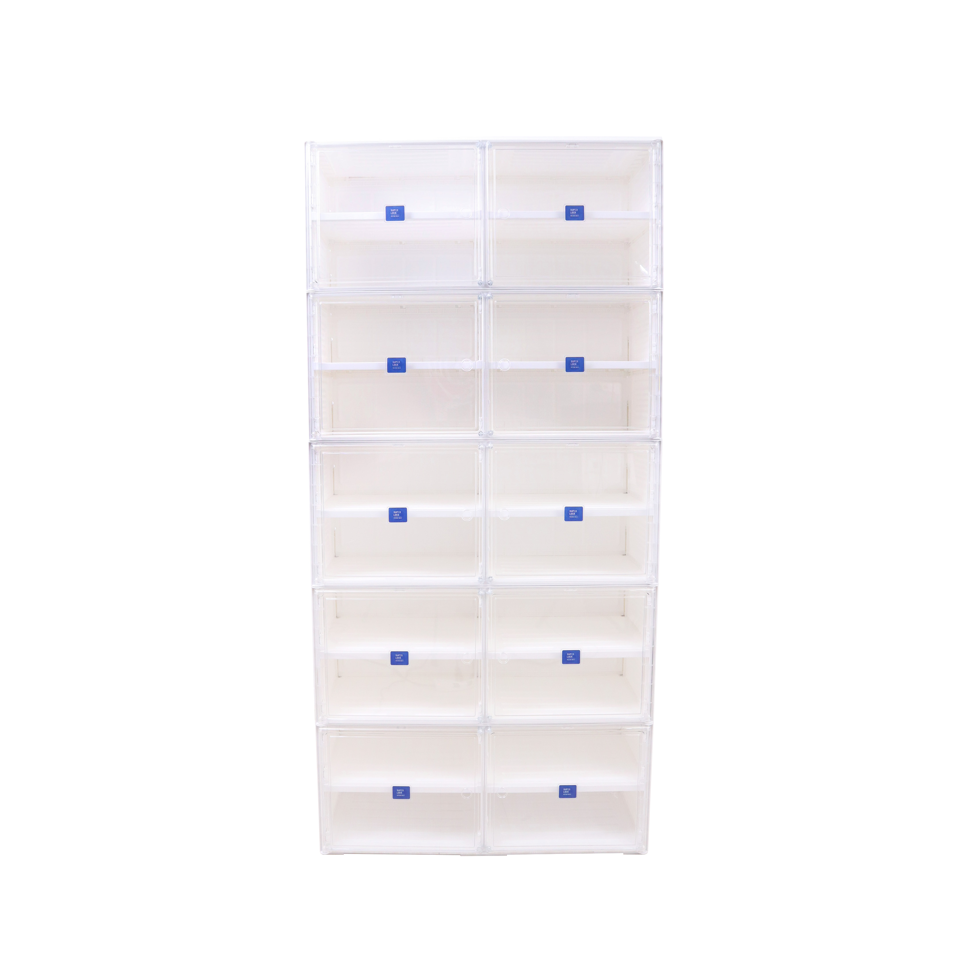 SUPER LOCK Shoe Rack Foldable 10 Layers Holds 40 Pairs Model 5693 ...