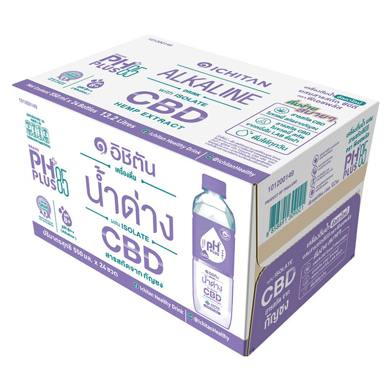 ICHITAN Water With Cbd Extract Drink (Ph Plus Brand) 550 ml 24 bottles | Makro PRO