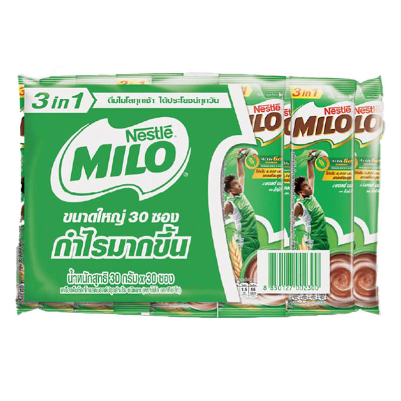 MILO Activ Go Chocolate Malt 3in1 30 g x 30 | Makro PRO