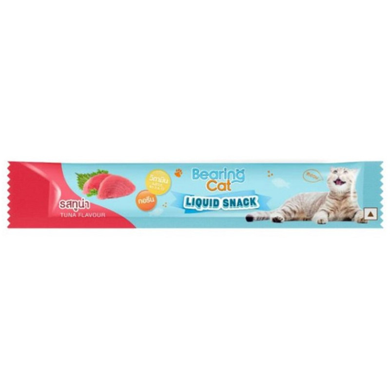 BEARING Cat Liquid Snack ขนมแมวเลีย มนต์เรียกแมว อาหารแมว เค็มต่ำ ใช้ ...