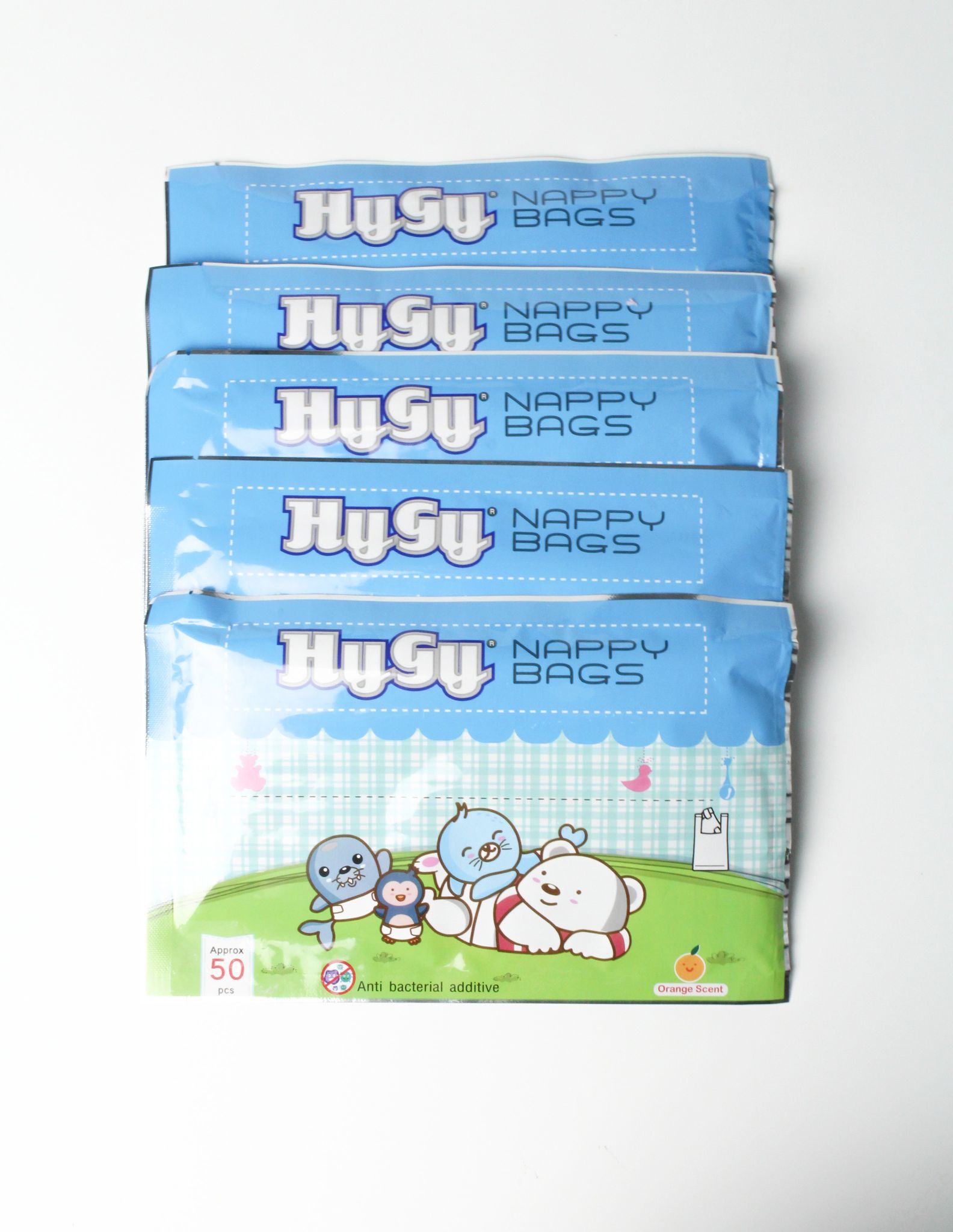 HYGY ถุงใส่ผ้าอ้อมเด็ก กลิ่นส้ม x 50 ใบ | Makro PRO