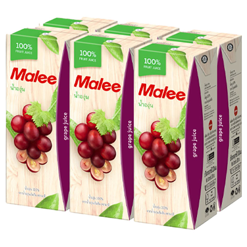 MALEE 100% Redgrape Juice 200 ml x 6 | Makro PRO
