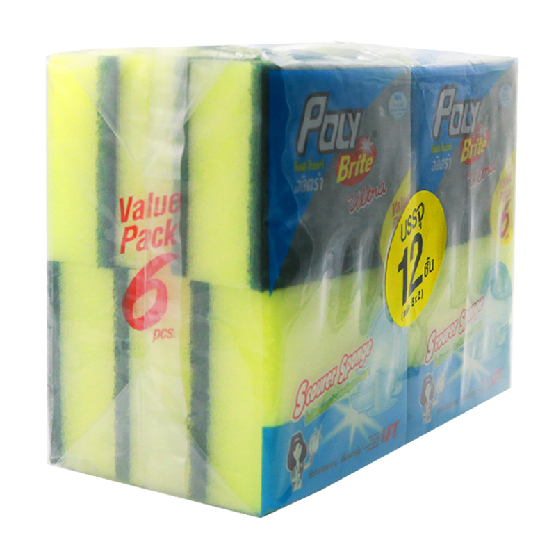POLY BRITE Multipurpose Scourer x 12 | Makro PRO