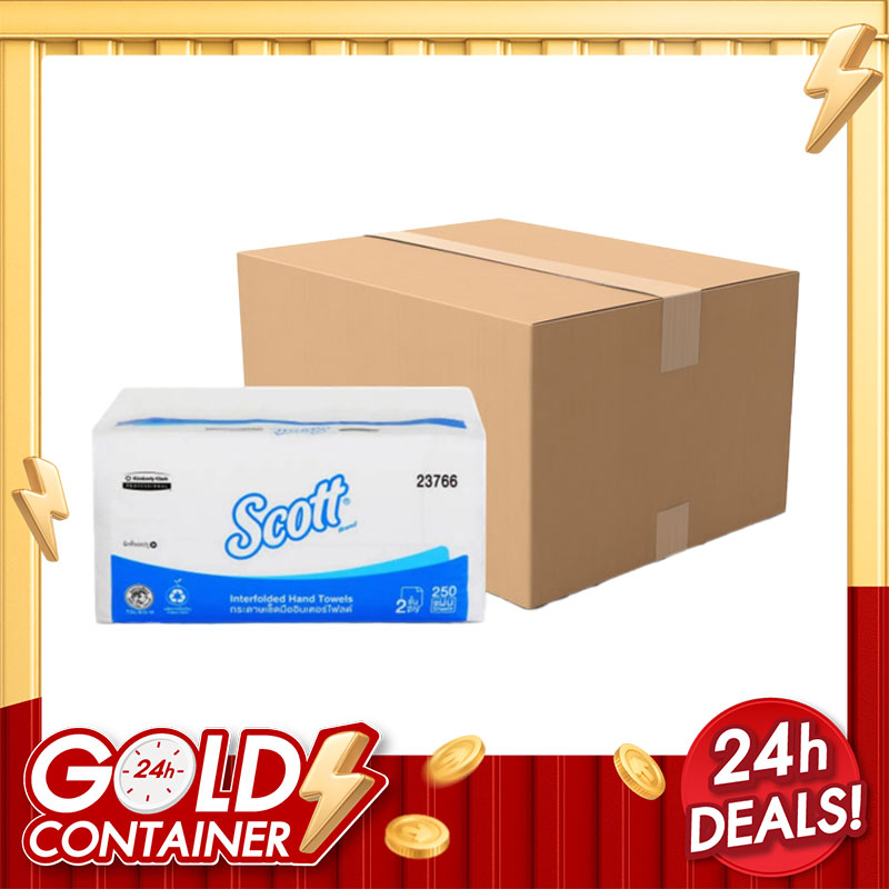 SCOTT Hand Towels 2 Ply 21.0 x 20.7 cm 250 Sheets x 24 | Makro PRO