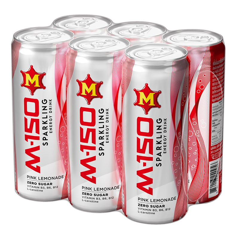M-150 Sparkling Pink Lemonade Energy Drink 245 ml x 6 | Makro PRO