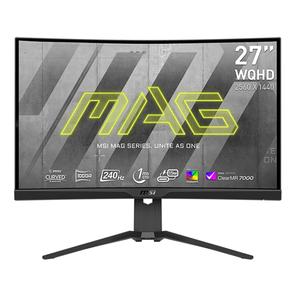 MSI Monitor Model MAG 275CQRXF VA 2K 240Hz Curved | Makro PRO