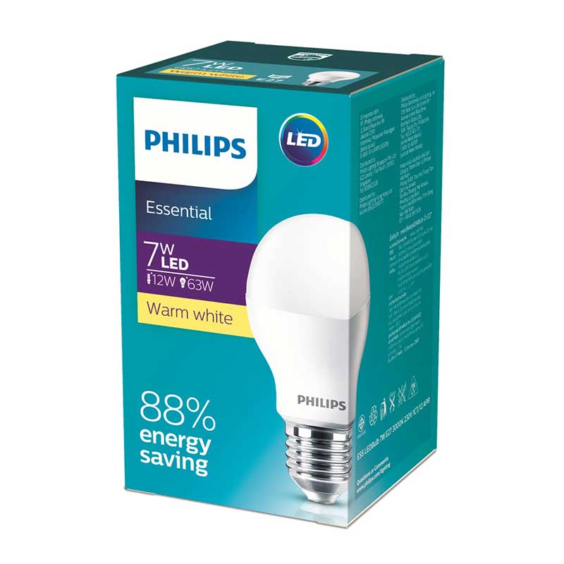 PHILIPS LED Bulb E27 7W Model Essential Warm White | Makro PRO