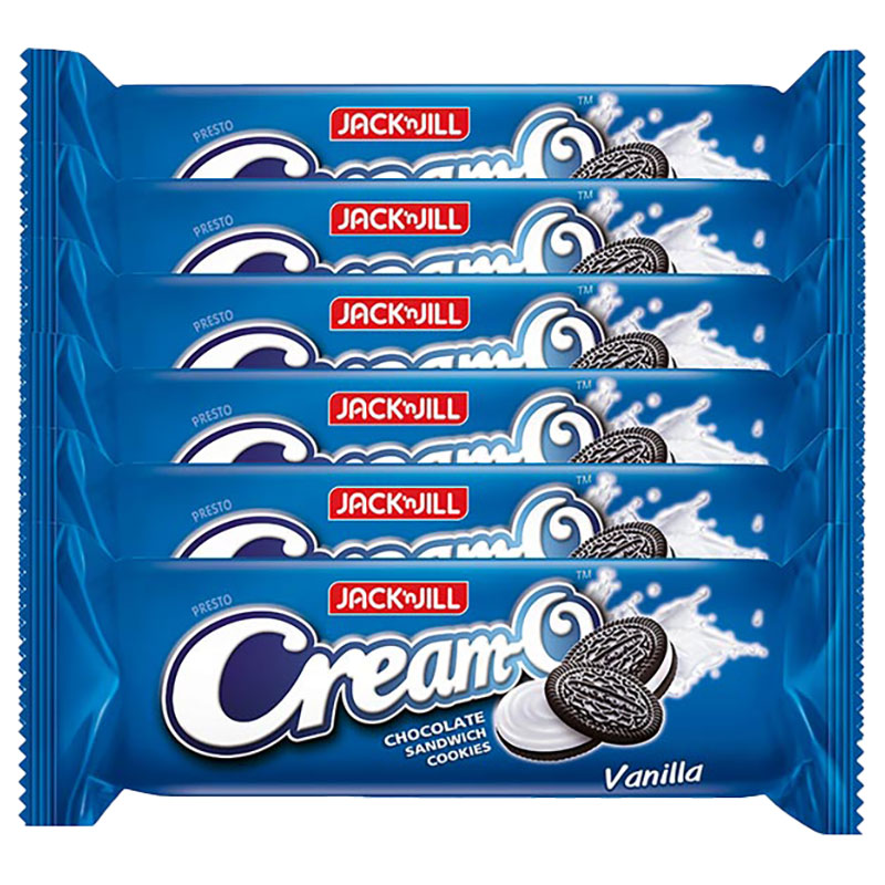 CREAM-O Cookies Chocolate Vanilla 90 G X 6 | Makro PRO