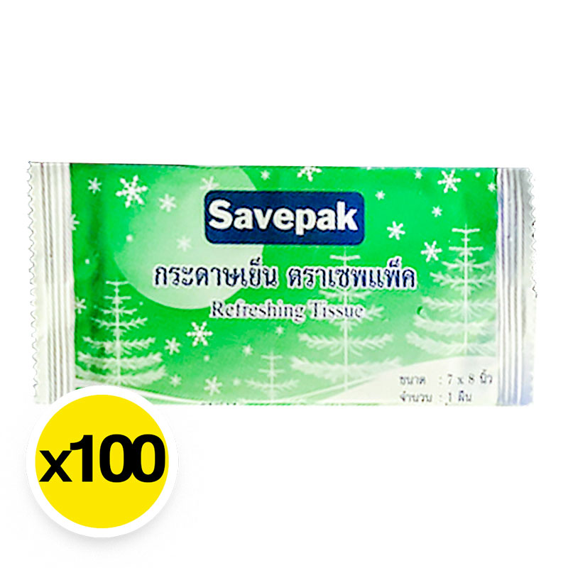 SAVEPAK Refreshing Tissue 7x8" x 100 | Makro PRO