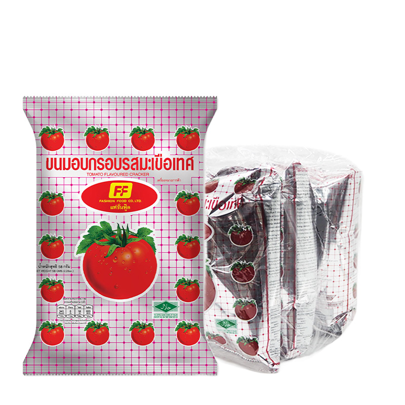 FF Cracker Snack Tomato Crispy 58 g x 3 | Makro PRO